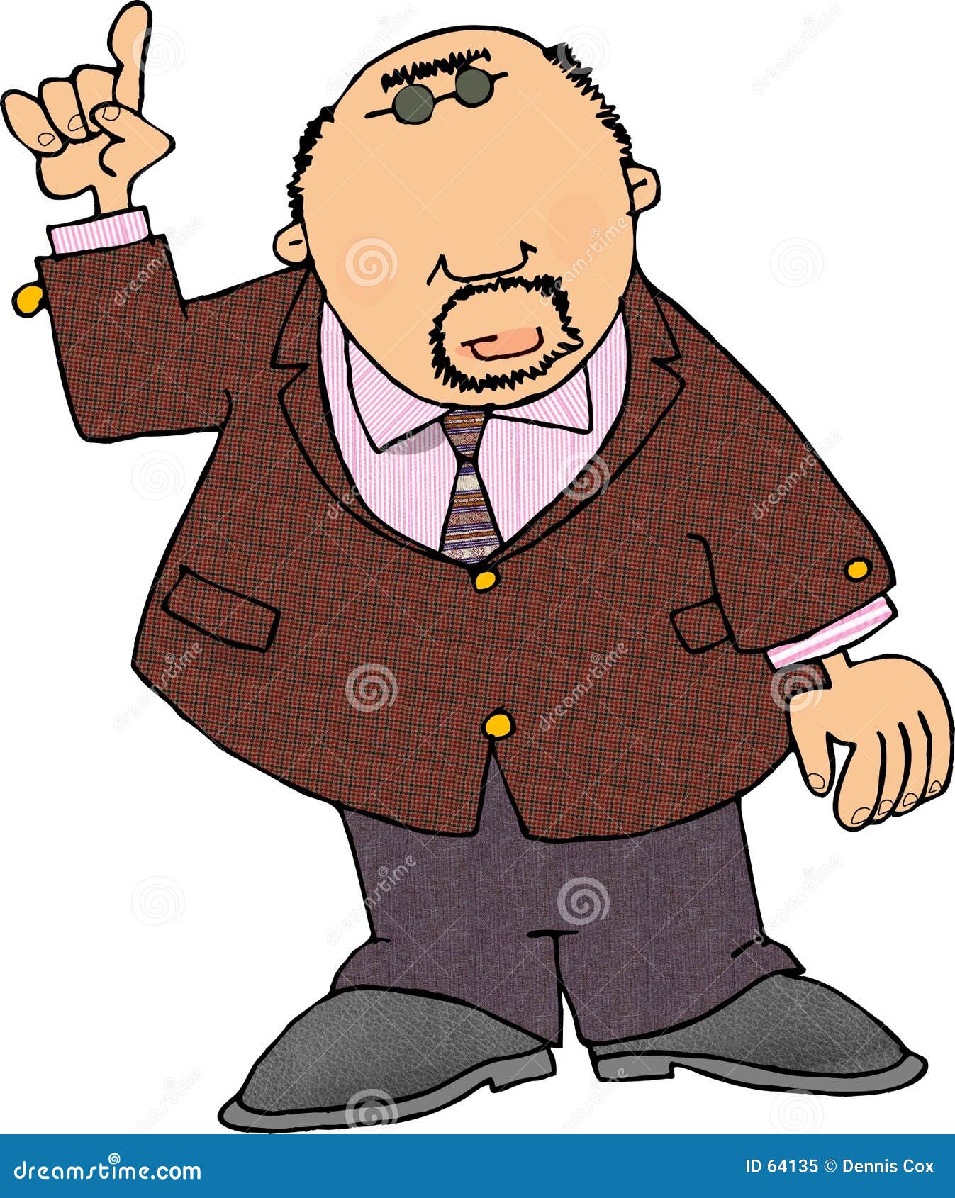 Person Pointing Up Clipart