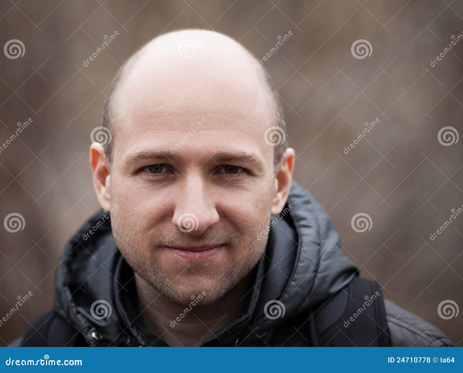 Bald Man Portrait Royalty Free Stock Photos - Image: 24710778
