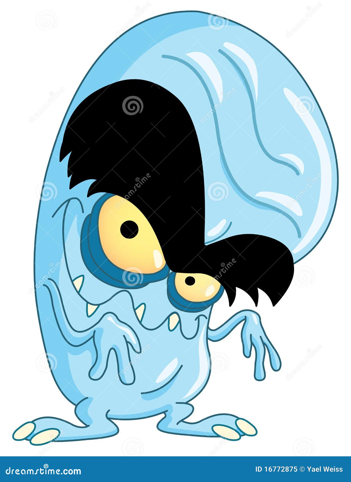 A Bald Horror Looking Demon With A Evil Haunting Expression On His Face ...