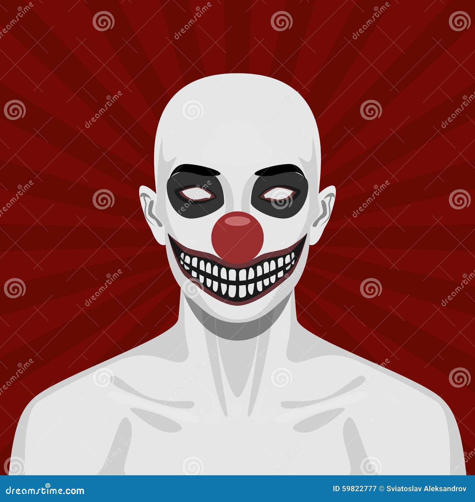 A Bald Horror Looking Demon With A Evil Haunting Expression On His Face ...