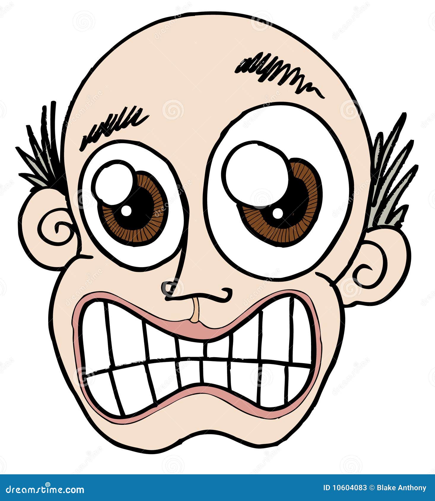 Stressed Out Cartoon Face