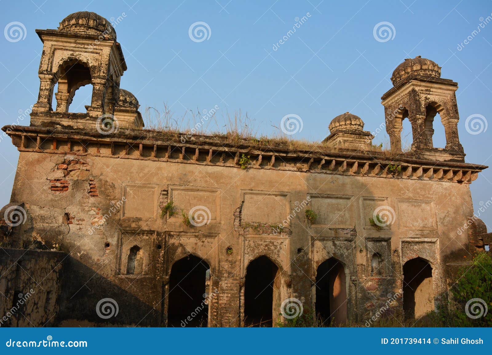 Baldeogarh Fort. stock photo. Image of famous, asian - 201739414