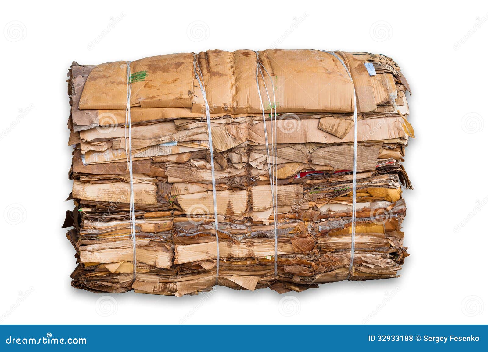 Bale of cardboard stock photo. Image of organization - 32933188