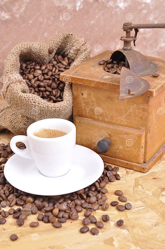 Bale of Coffee Beans with Jalopy Stock Image - Image of food, coffee ...