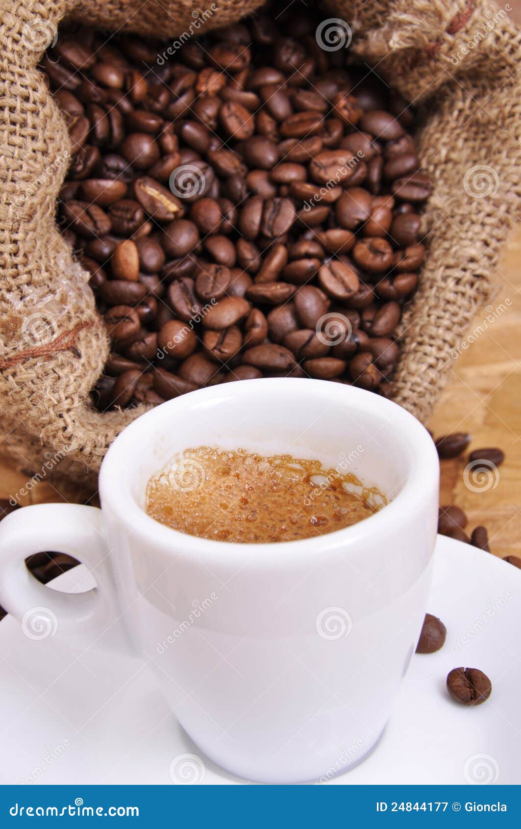 Bale of Coffee Beans with Jalopy Stock Image - Image of roasting ...