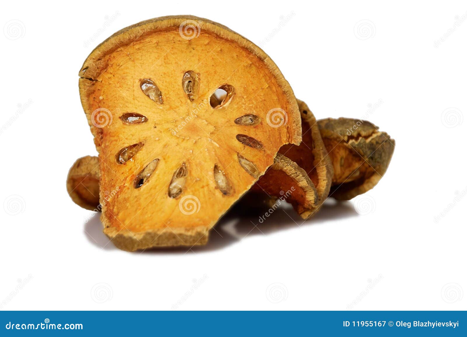 Bale Fruit Dried Tee. Isolated on White Stock Image - Image of white ...