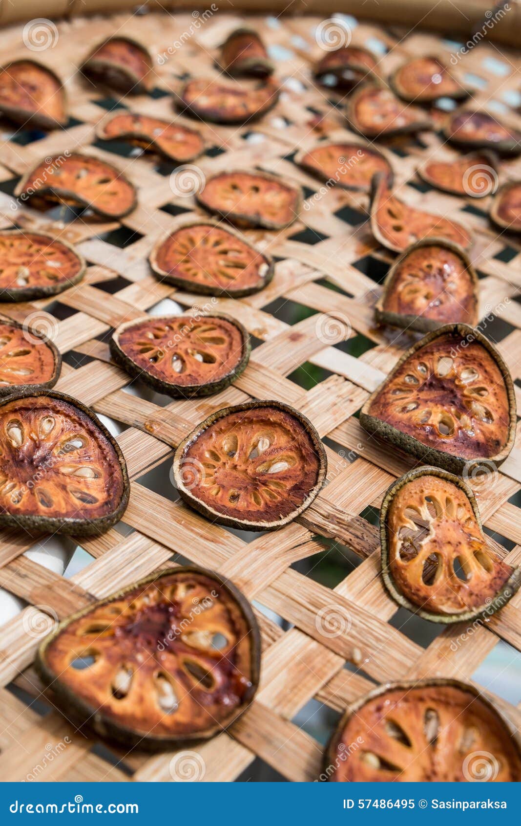 Bale Fruit Dry Out on Rattan Basket Stock Image - Image of balefruit ...