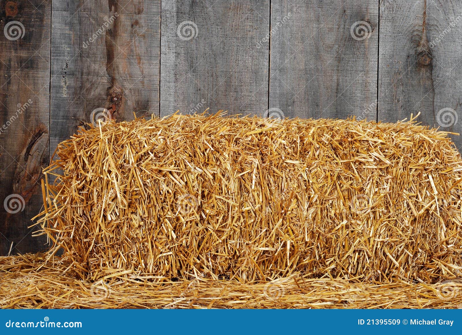 Bale of straw stock image. Image of rustic, farming, board - 21395509