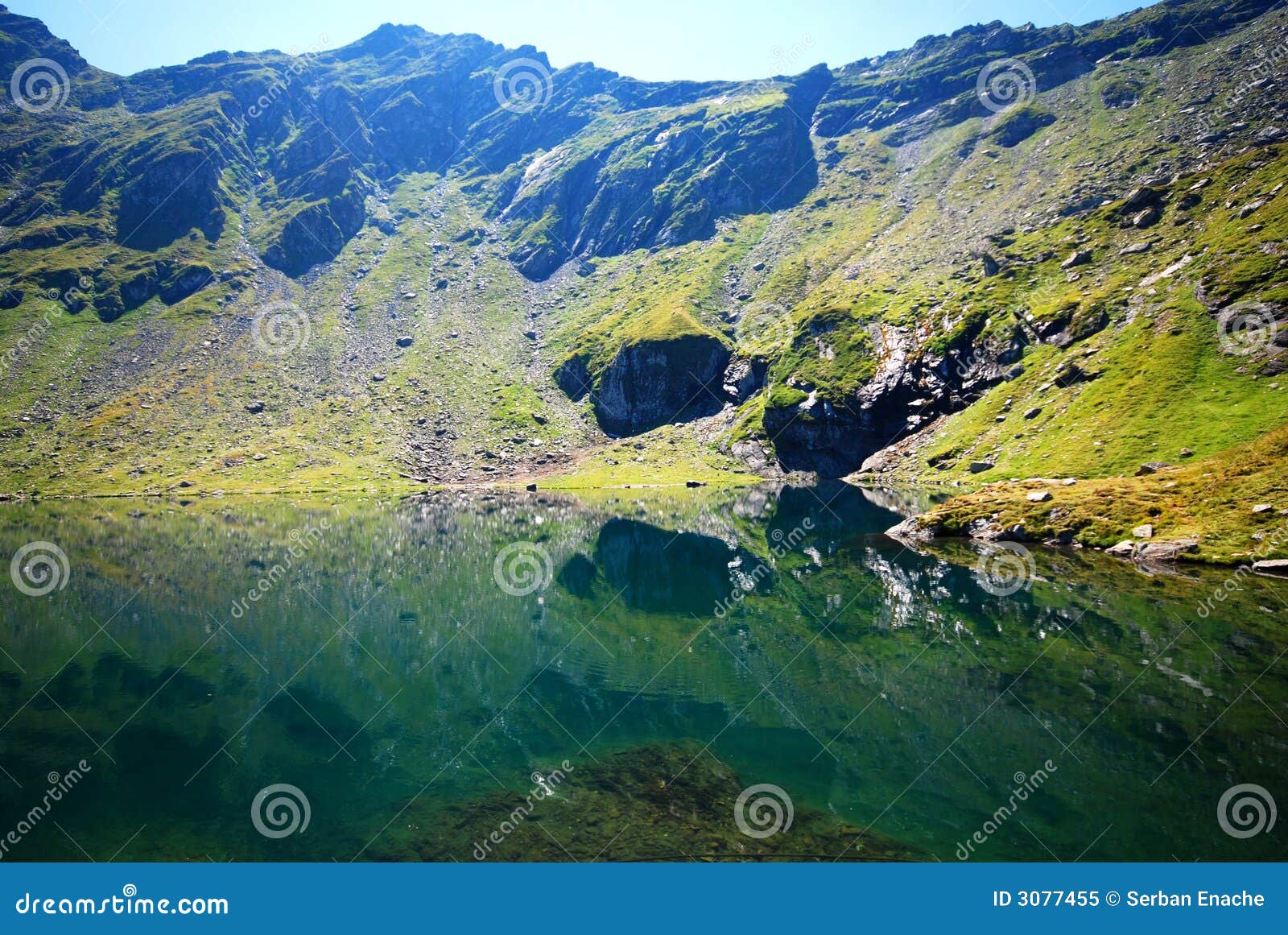 Balea lake stock image. Image of scenery, slope, clear - 3077455