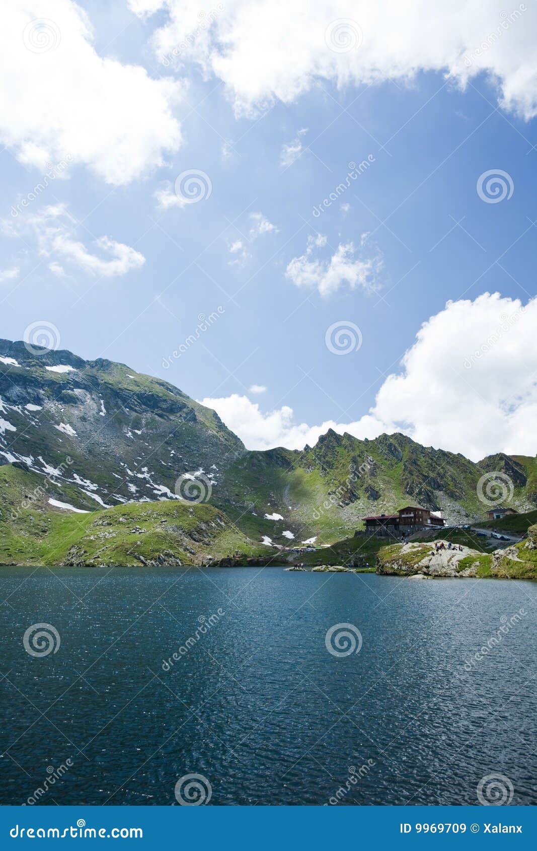 Balea Lake in Romania stock image. Image of fagaras, lake - 9969709