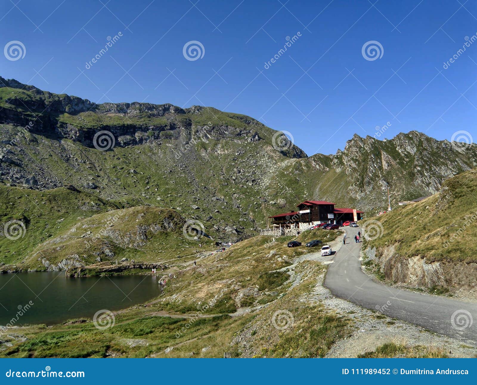 Balea Lake in Romania stock photo. Image of nature, background - 111989452