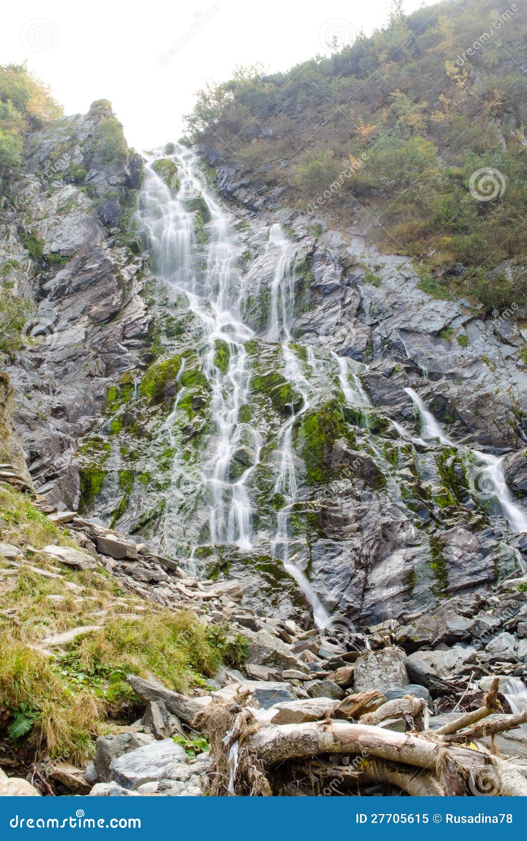 Balea waterfall editorial image. Image of stones, view - 27705615