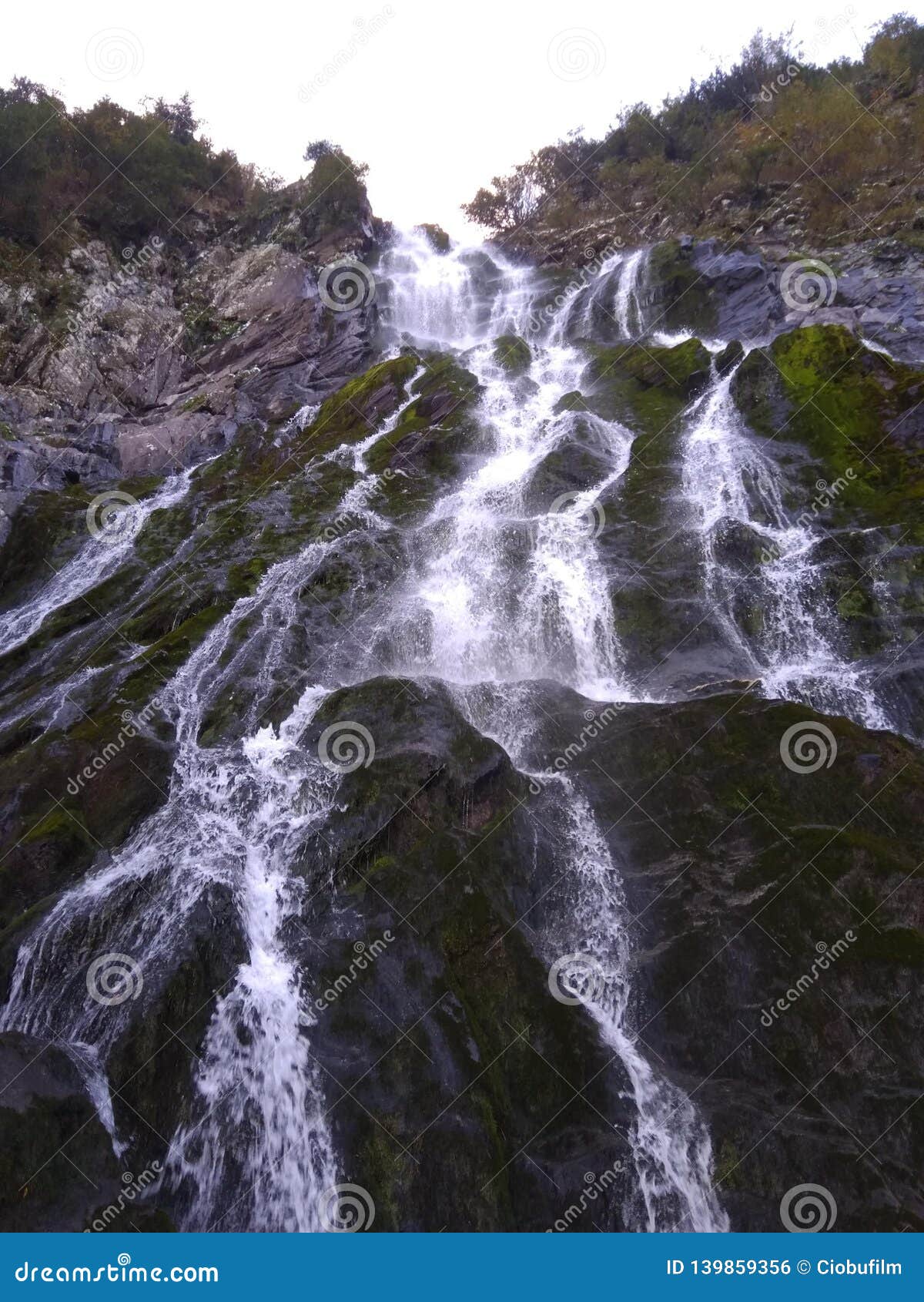 Balea waterfall stock photo. Image of hike, balea, october - 139859356