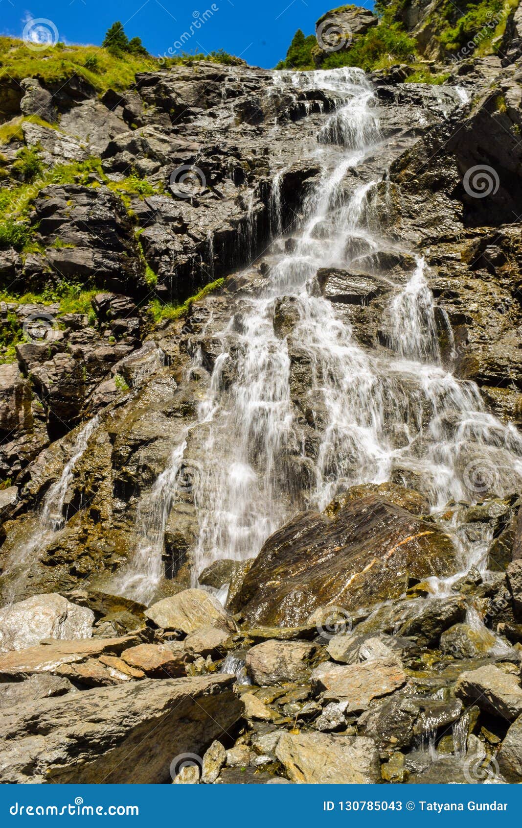 Balea Waterfall, Transfagaras Road. Stock Image - Image of explore ...