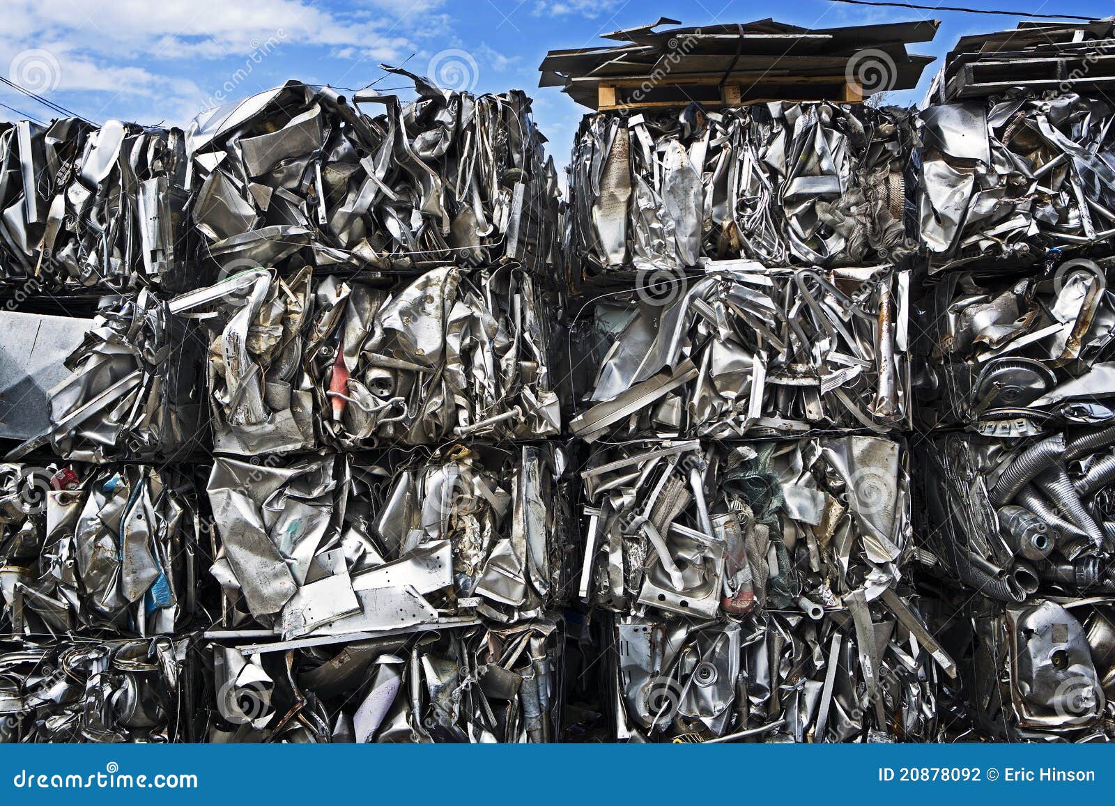 Baled Scrap Metal stock photo. Image of aluminum, pressed - 20878092