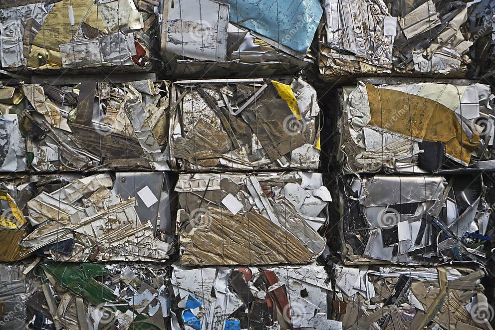 Baled Scrap Metal stock image. Image of technology, energy - 20878101