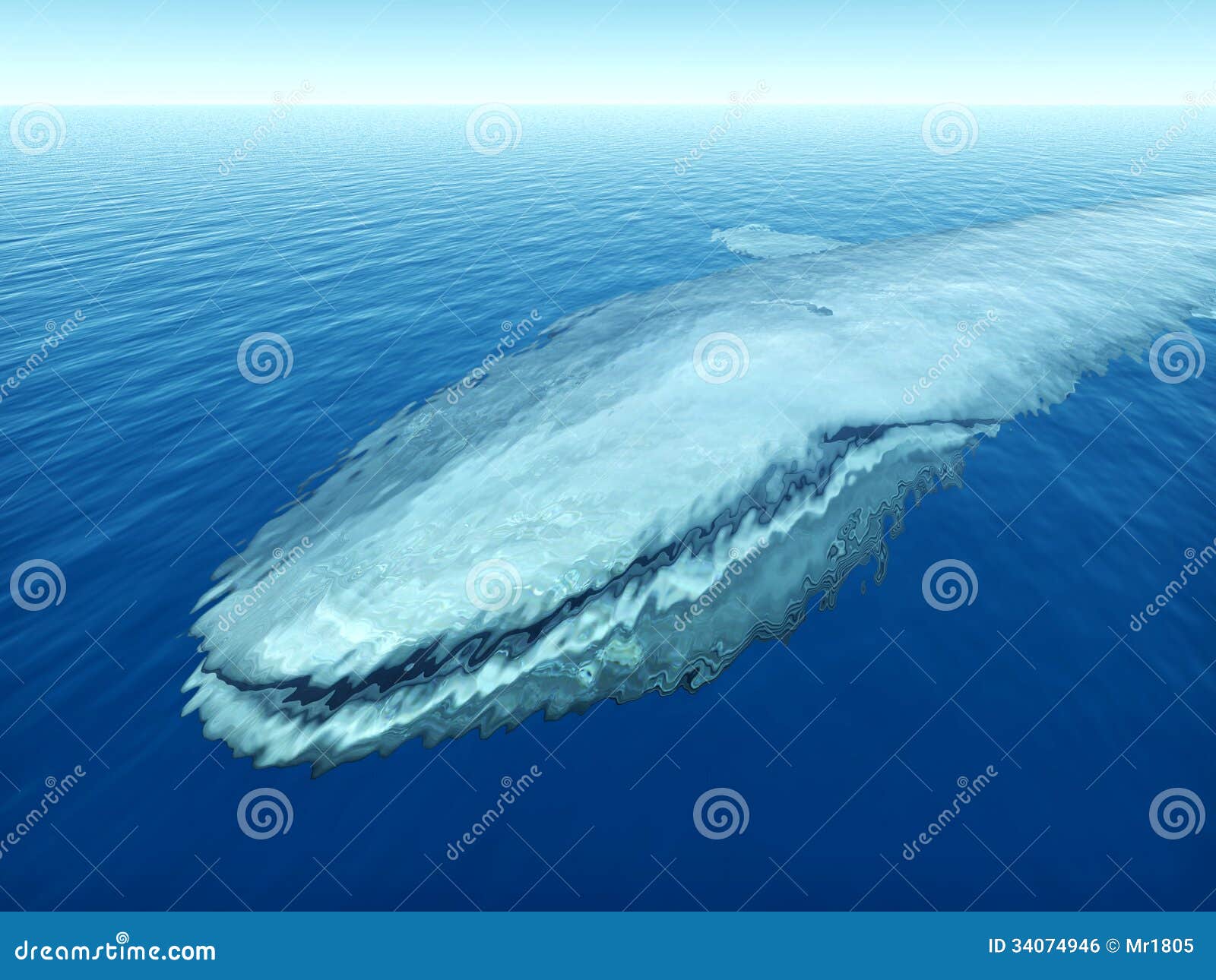 Balena blu illustrazione di stock. Illustrazione di marino - 34074946