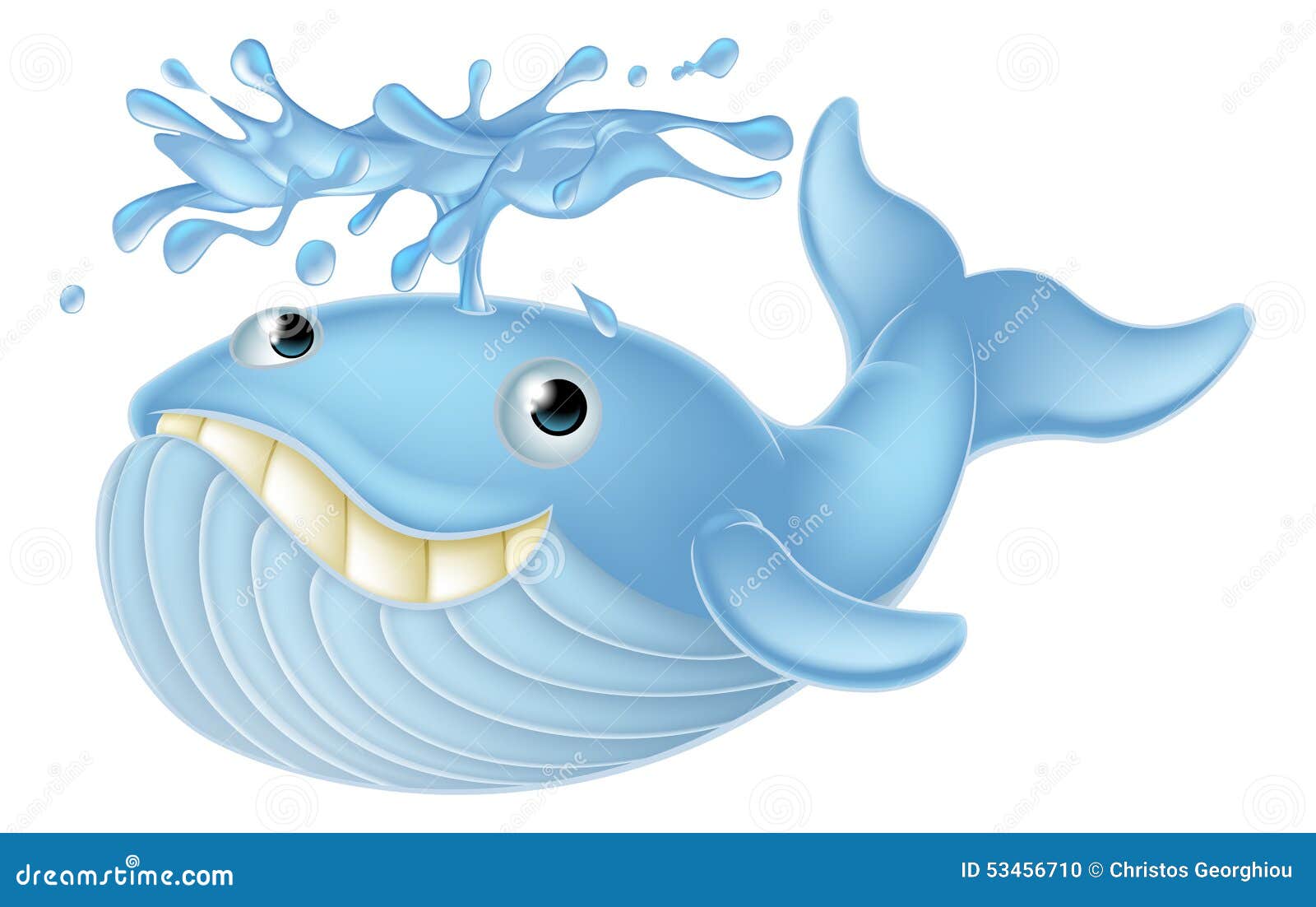 Balena del fumetto illustrazione vettoriale. Illustrazione di mare ...