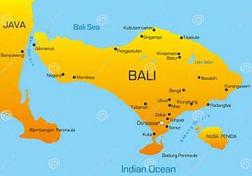 Bali stock vector. Illustration of geography, black, atlas - 6268637