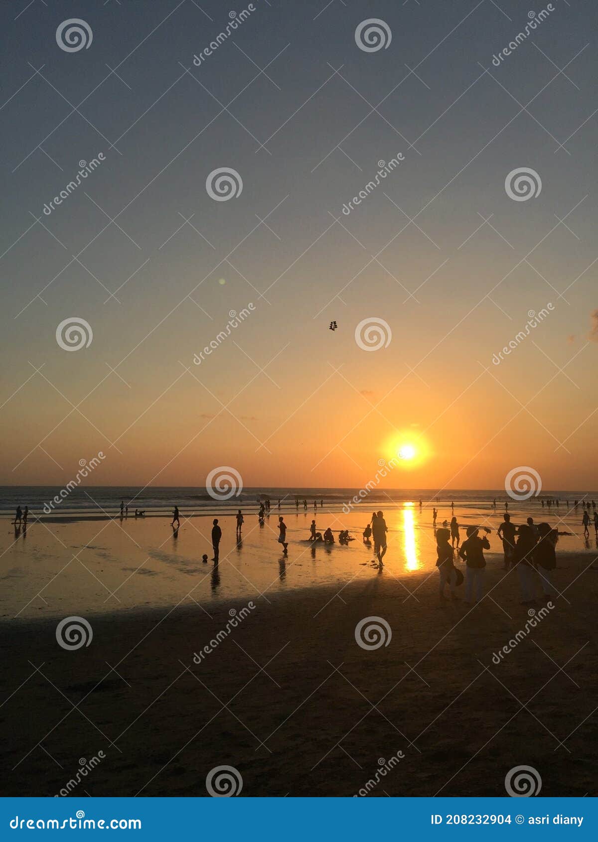 Beach sunset stock photo. Image of beach, bali, sunset - 208232904