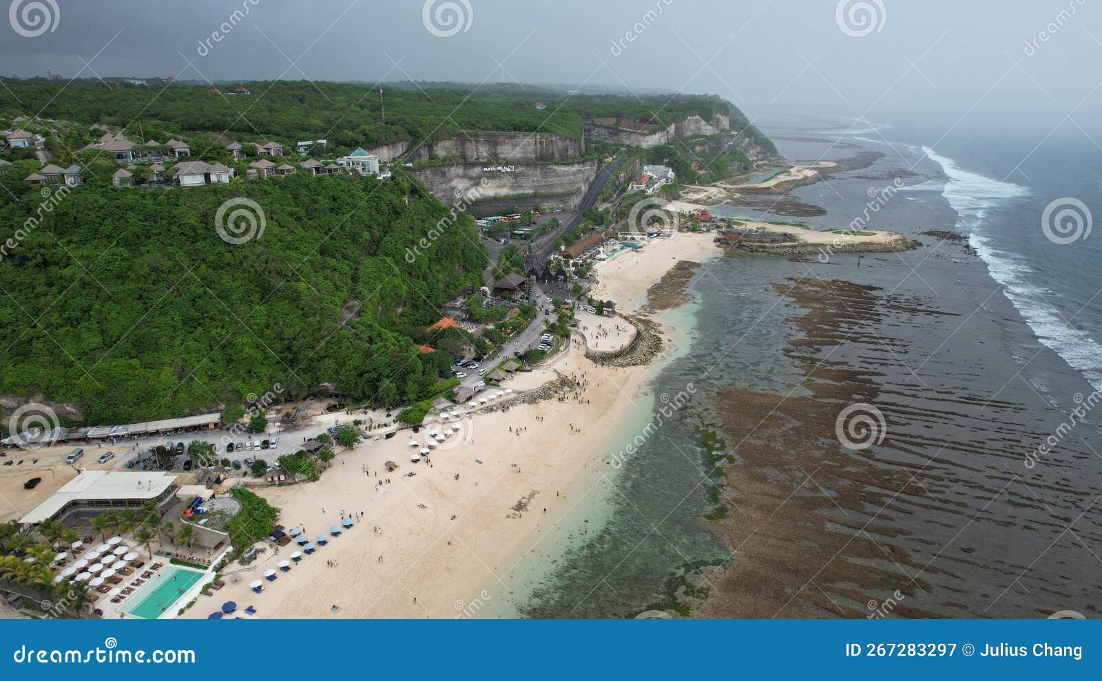 Bali Beaches, Indonesia stock image. Image of cliffs - 267283297