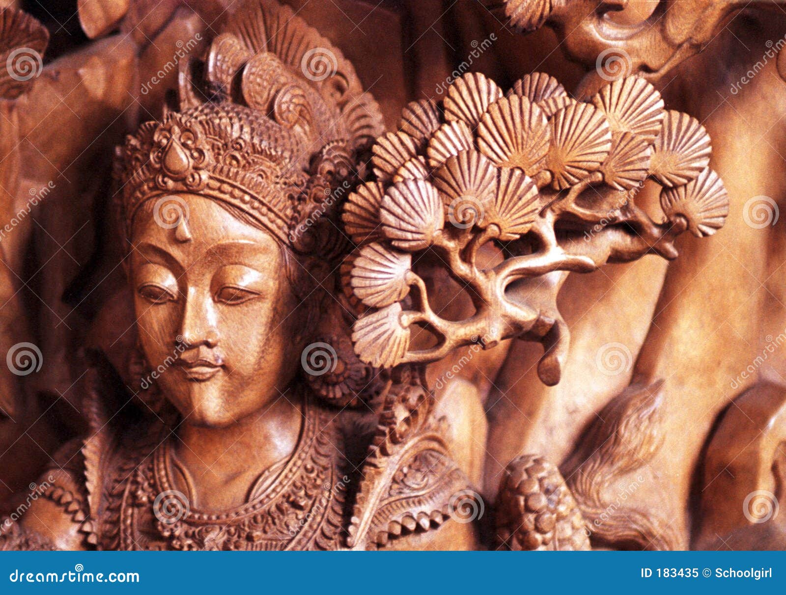 Bali Carving stock image. Image of tree, noise, face, bali - 183435