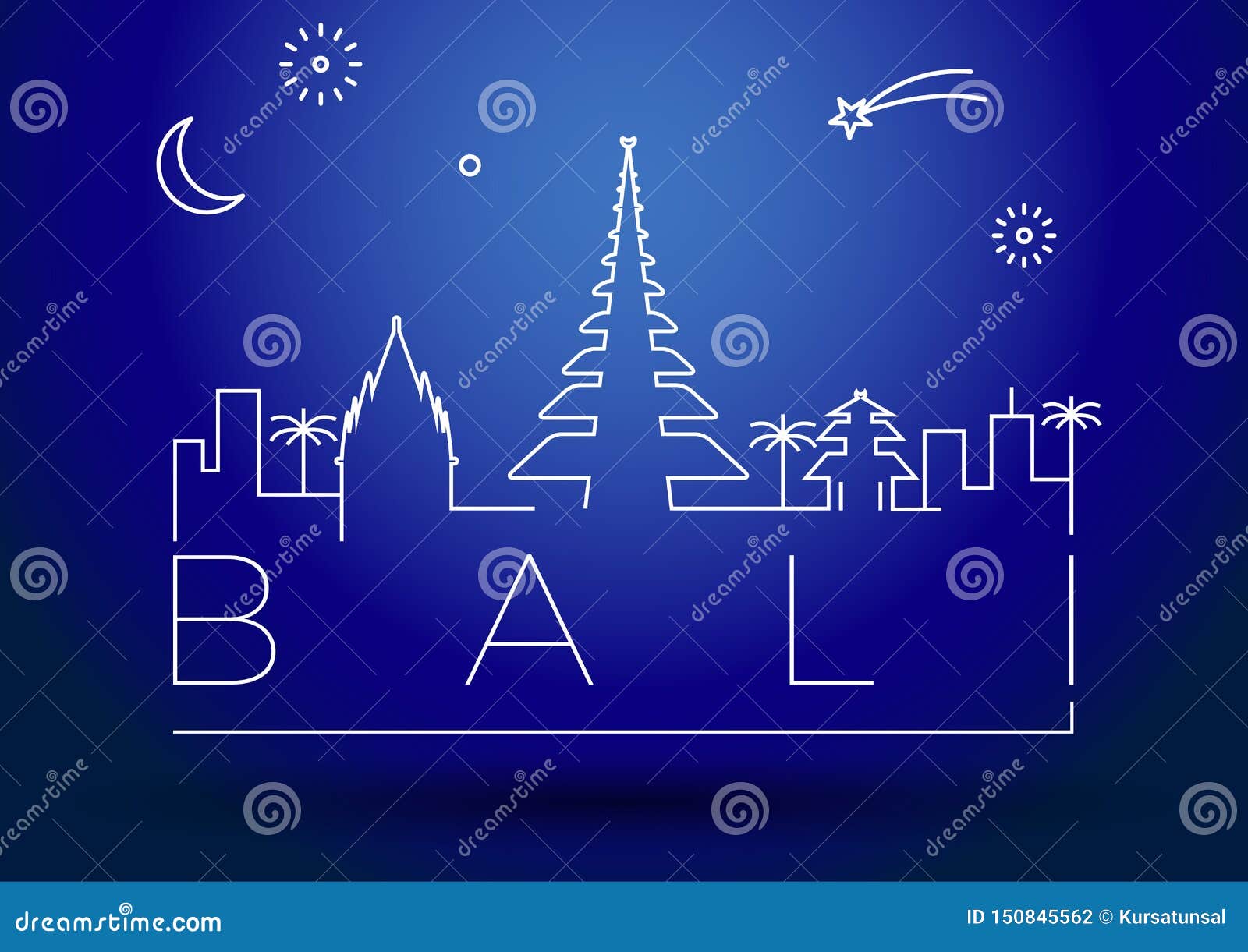 Bali Map Silhouette Vector Illustration | CartoonDealer.com #107146708