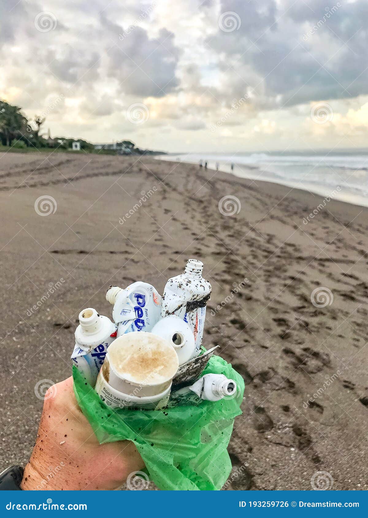 Bali, Indonesia - July 11, 2020 : Toothpaste Tubes Plastic Waste on ...