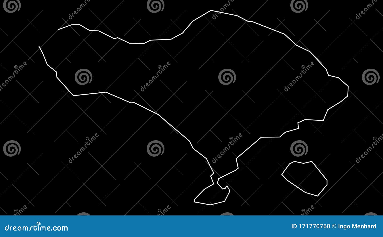 Bali Indonesia Province Map Outline Animation Stock Footage - Video of ...