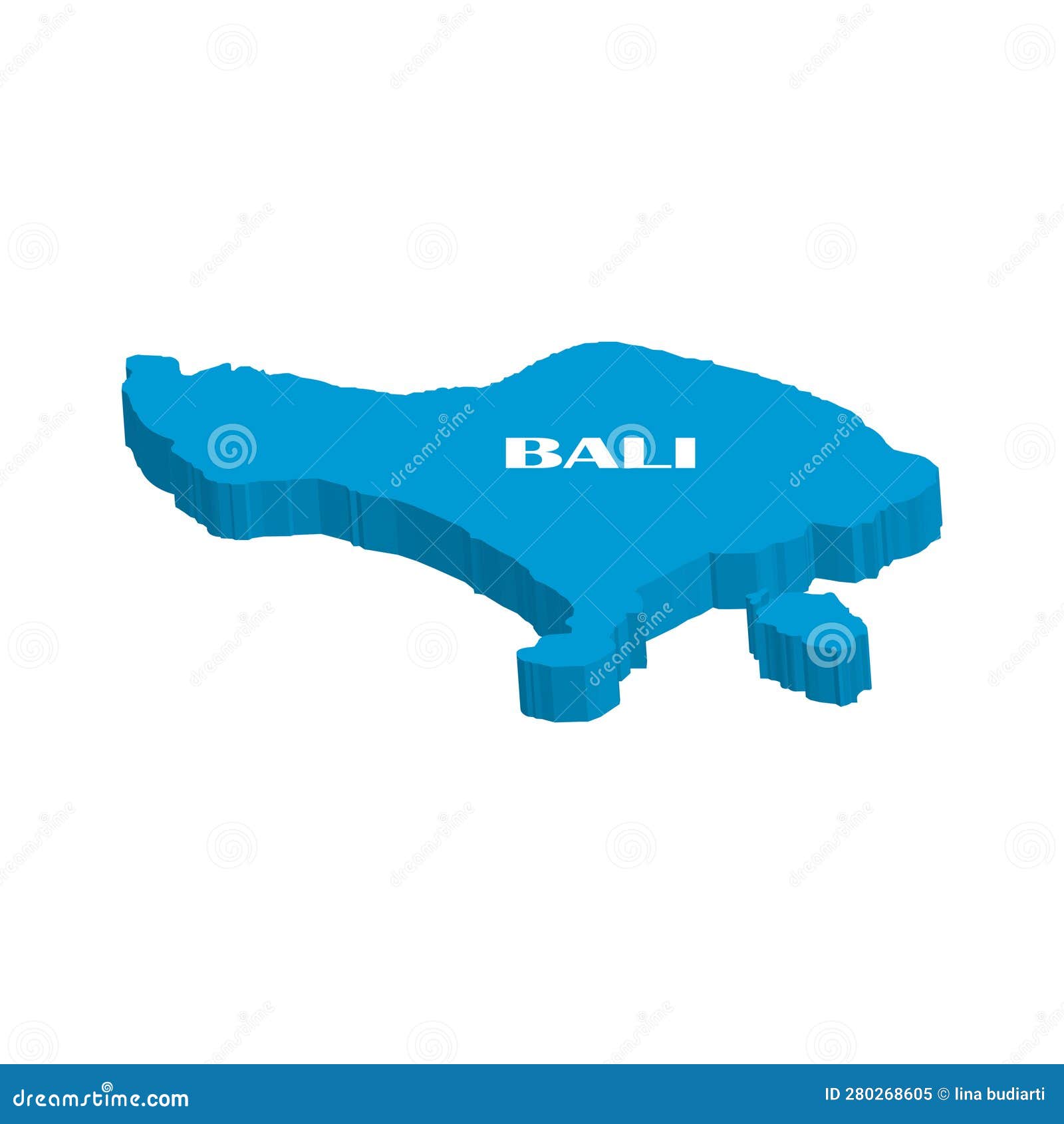 Bali island map icon stock vector. Illustration of dish - 280268605
