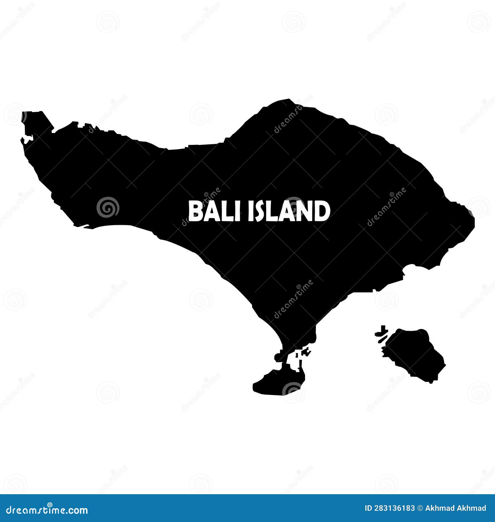 Bali island map icon stock vector. Illustration of topography - 283136183