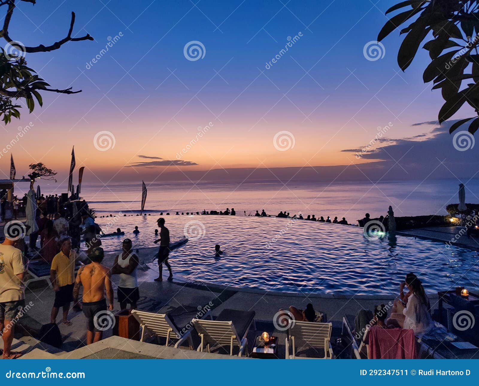 Bali Island Sunset Beach Club Editorial Photo - Image of club, bali ...