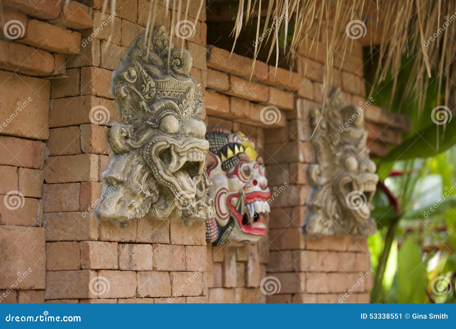 Bali masks stock image. Image of beautiful, bright, buddhism - 53338551