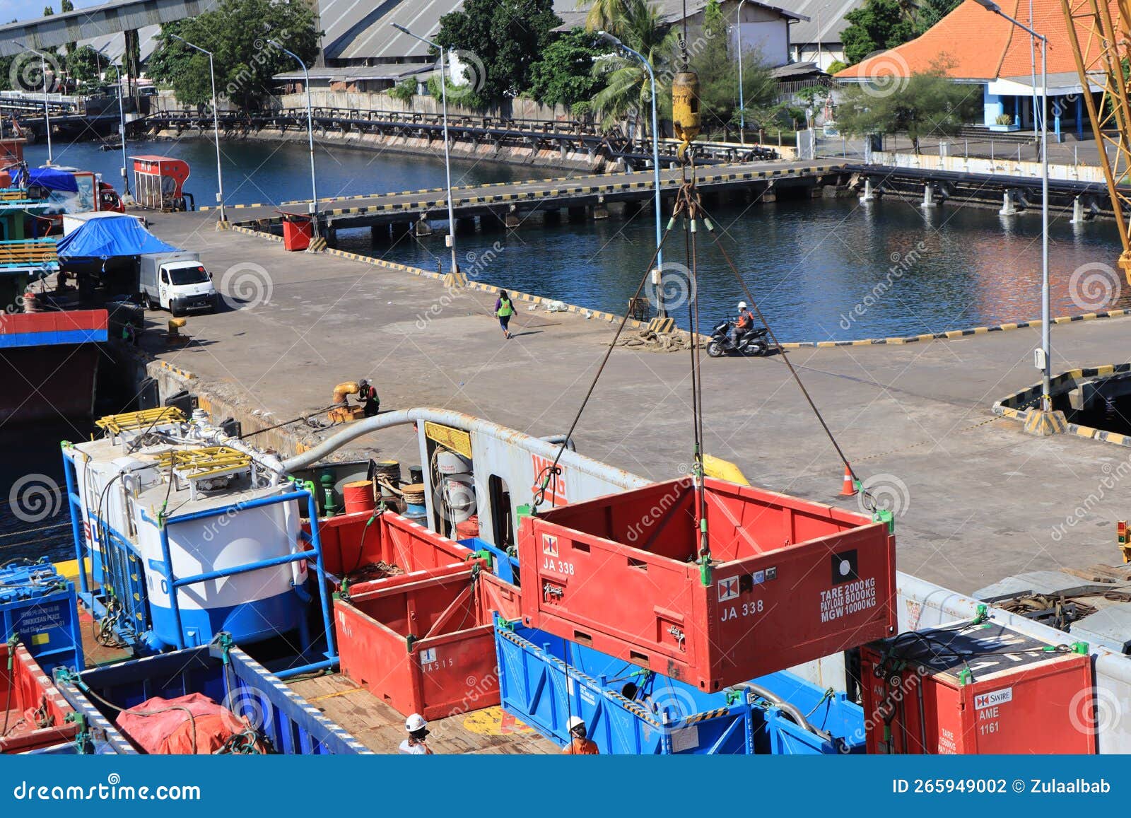 Bali, May 2022. Cargo Operation at Port Editorial Photography - Image ...