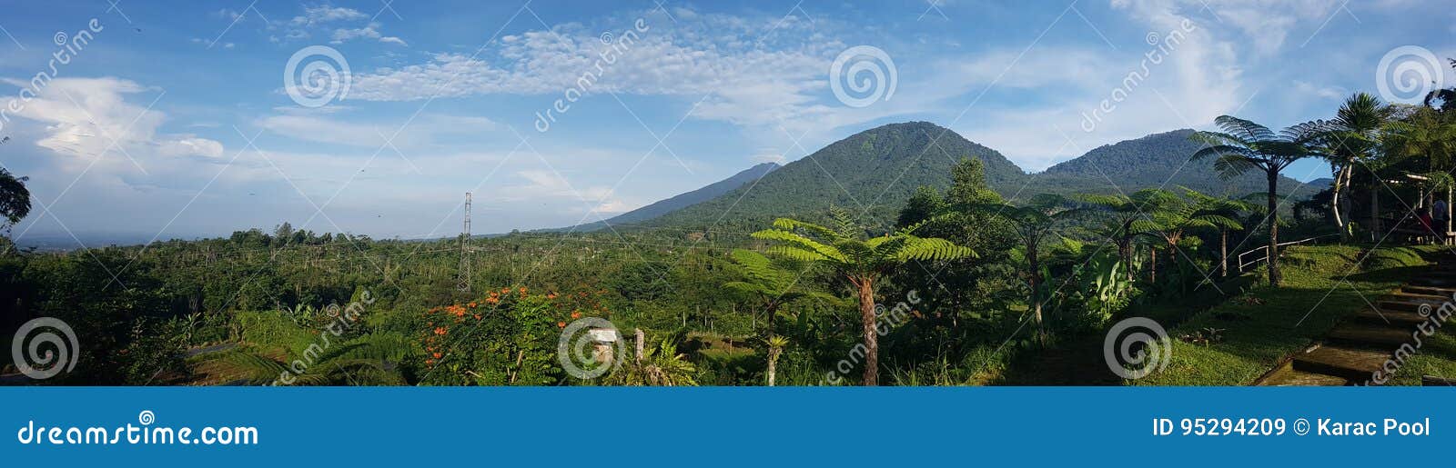 Bali Mountain Panorama stock image. Image of bedugul - 95294209