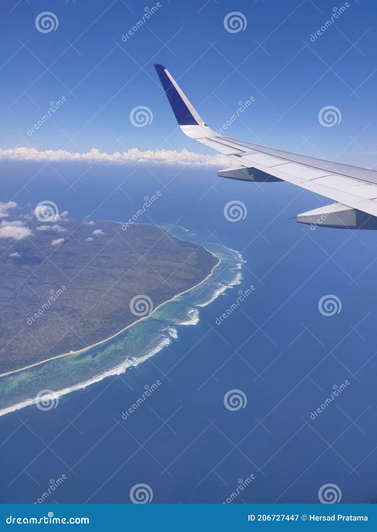 Bali in the plane stock image. Image of pesisir, plan - 206727447