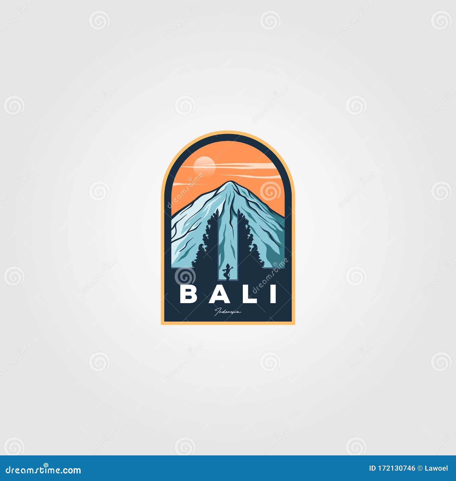 Bali Province Indonesian Logo Vintage Culture Illustration Design Stock ... Bali Province Indonesian Logo Vintage Culture Illustration Design Stock ...