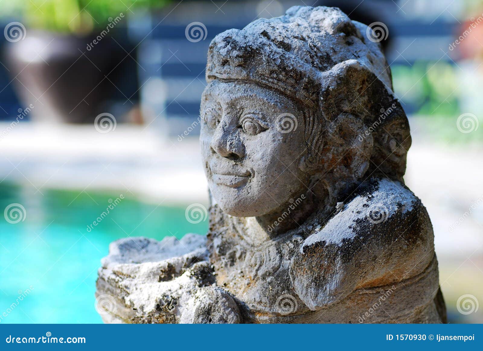 Bali Statue stock photo. Image of pool, still, bali, asian - 1570930