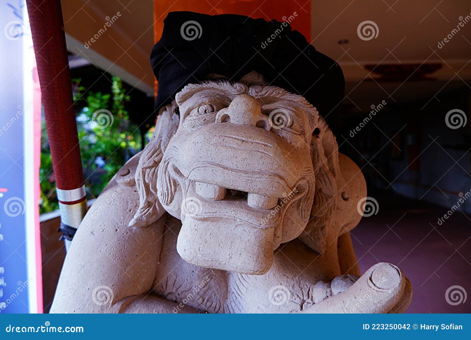 The Statue Of Smiling Buddha Meditating For Background Stock Image ...