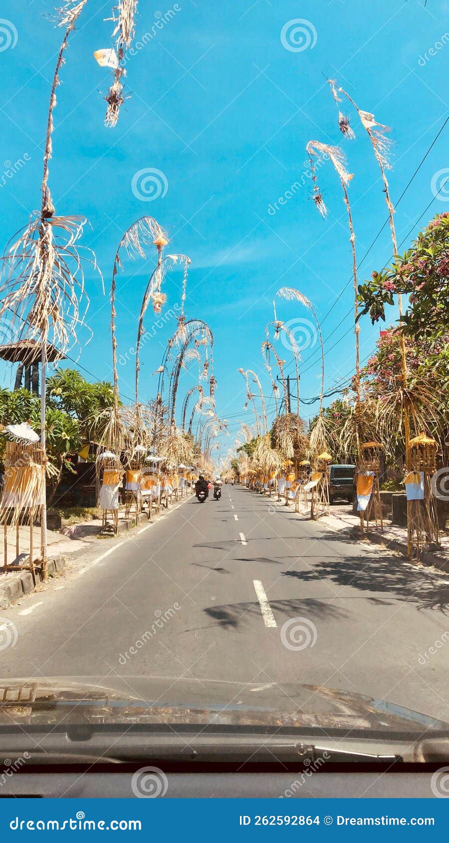 Bali Street stock photo. Image of bali, indonesia, traditional - 262592864