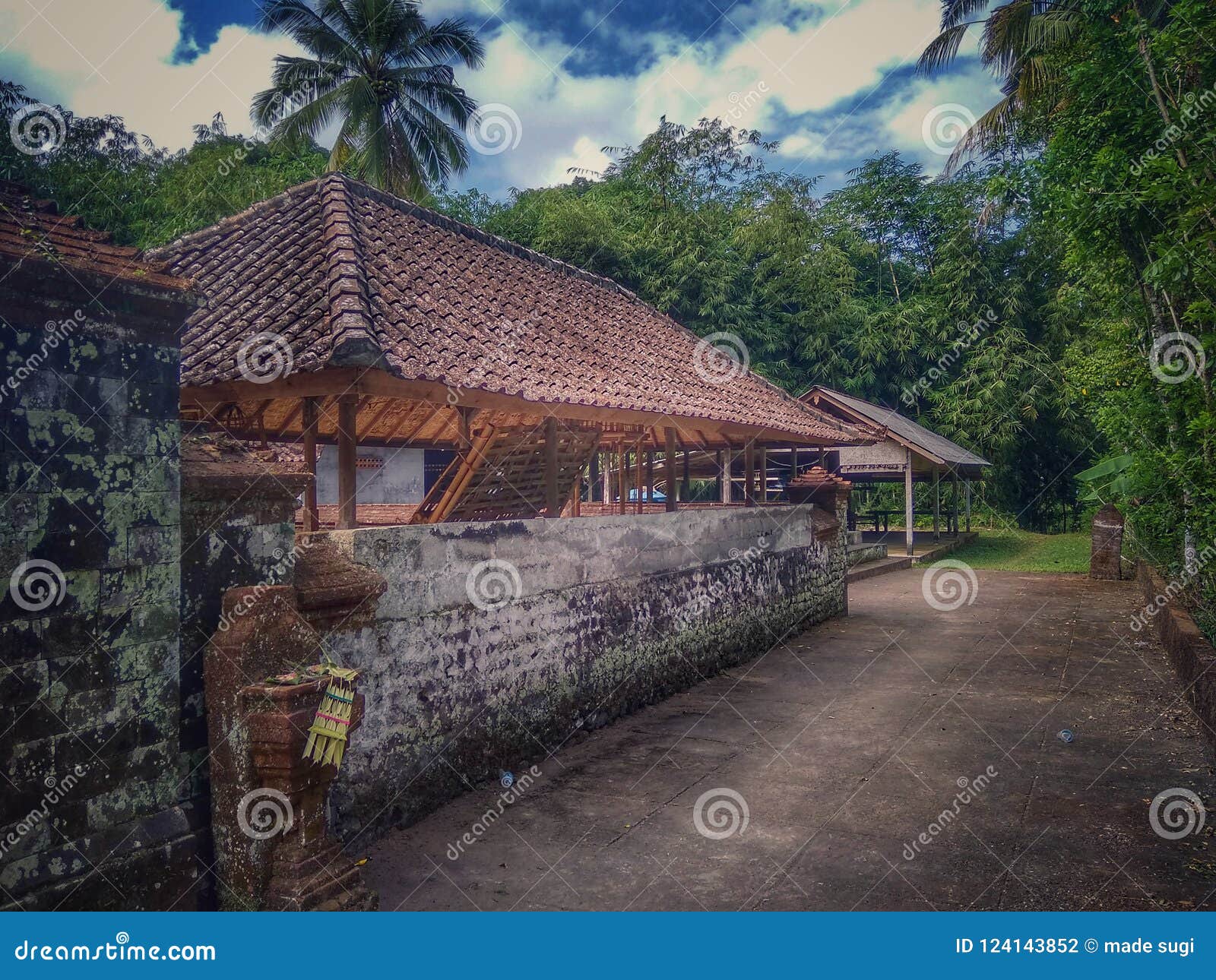 Bali temple building stock photo. Image of sunset, indonesia - 124143852
