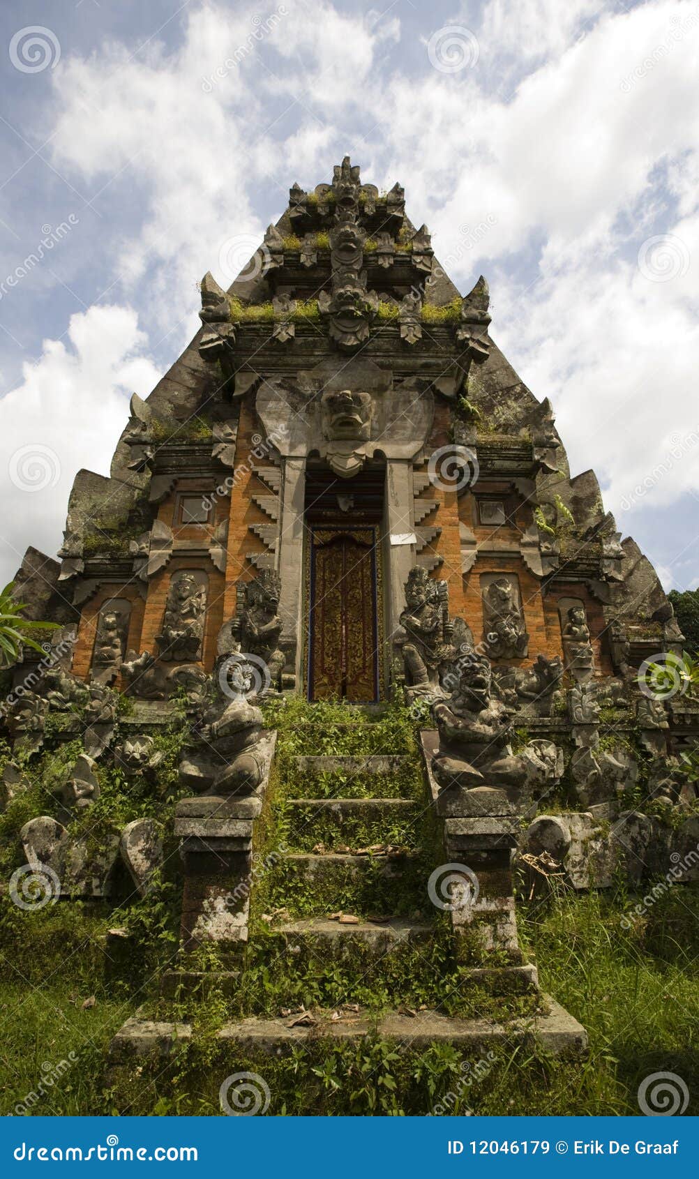 Bali temple entrance stock image. Image of door, indonesian - 12046179