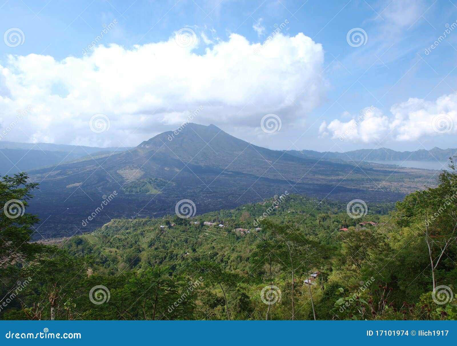 Bali volcano stock photo. Image of asia, mountain, sleeping - 17101974