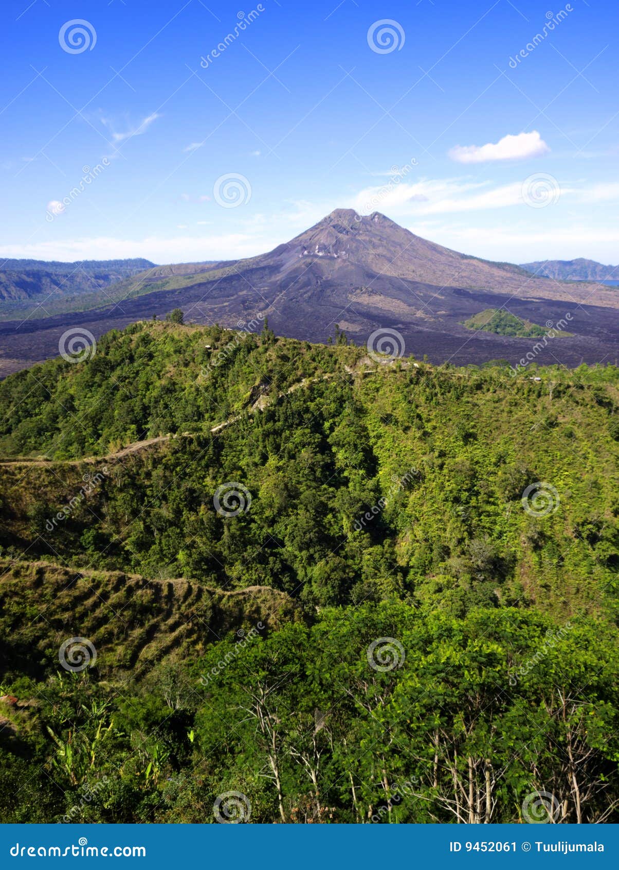 Bali volcano stock image. Image of climate, bali, tourism - 9452061