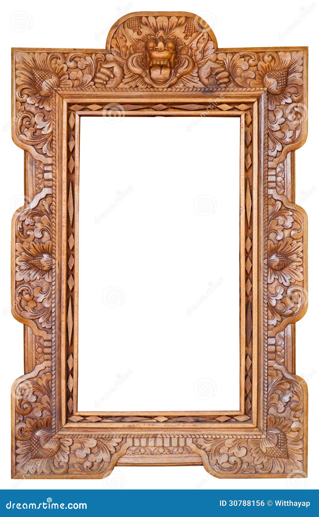 Bali wood frame stock photo. Image of antique, beautiful - 30788156