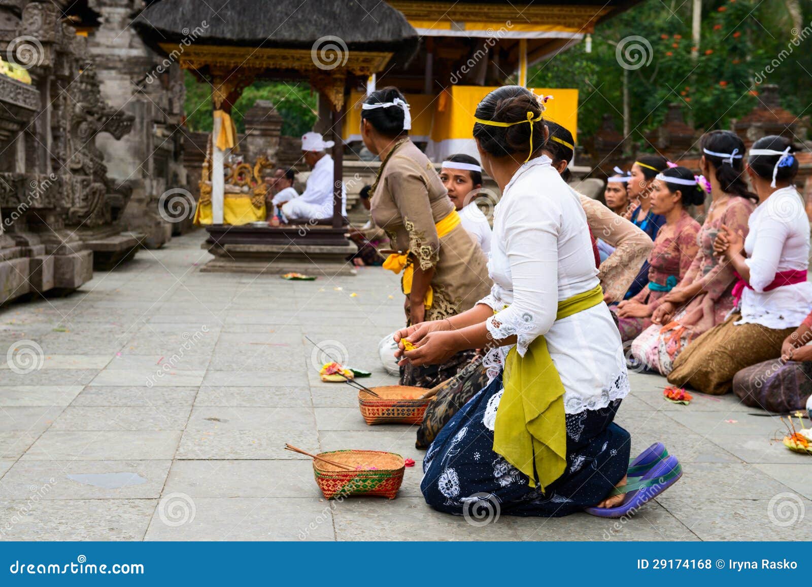 Balinese Ceremony in the Temple Editorial Stock Photo - Image of bali ...