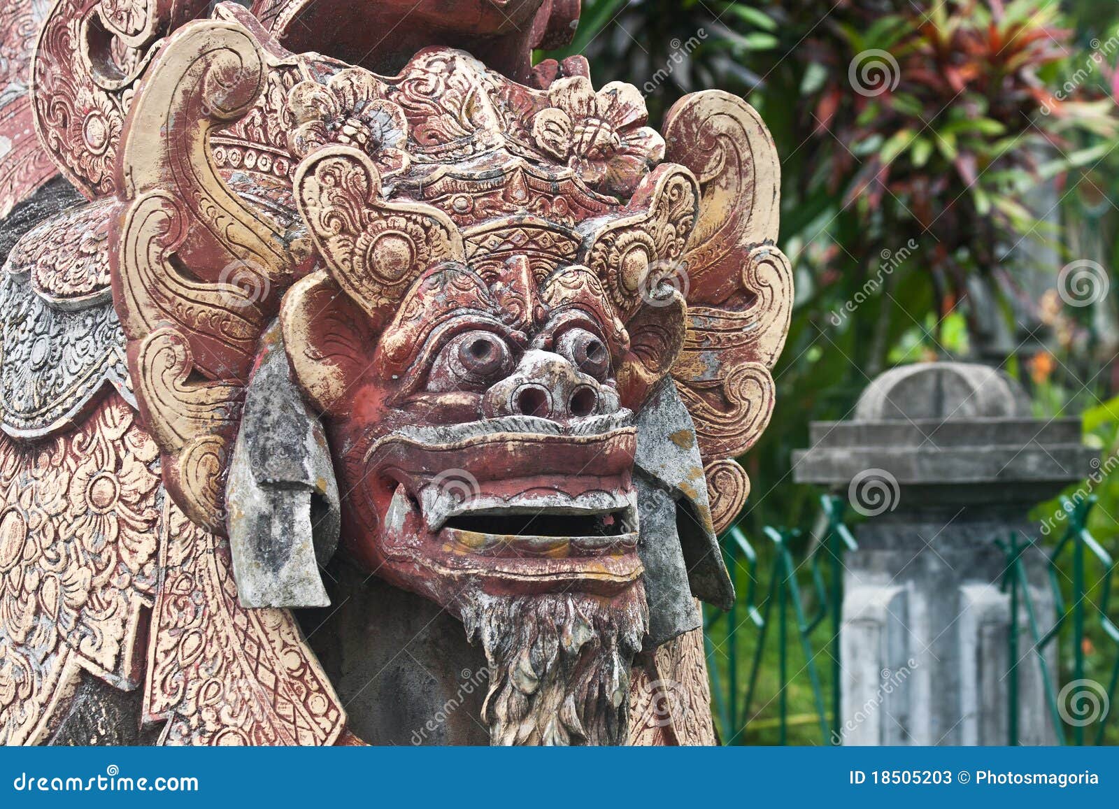 Balinese demon stock image. Image of handicraft, indonesian - 18505203