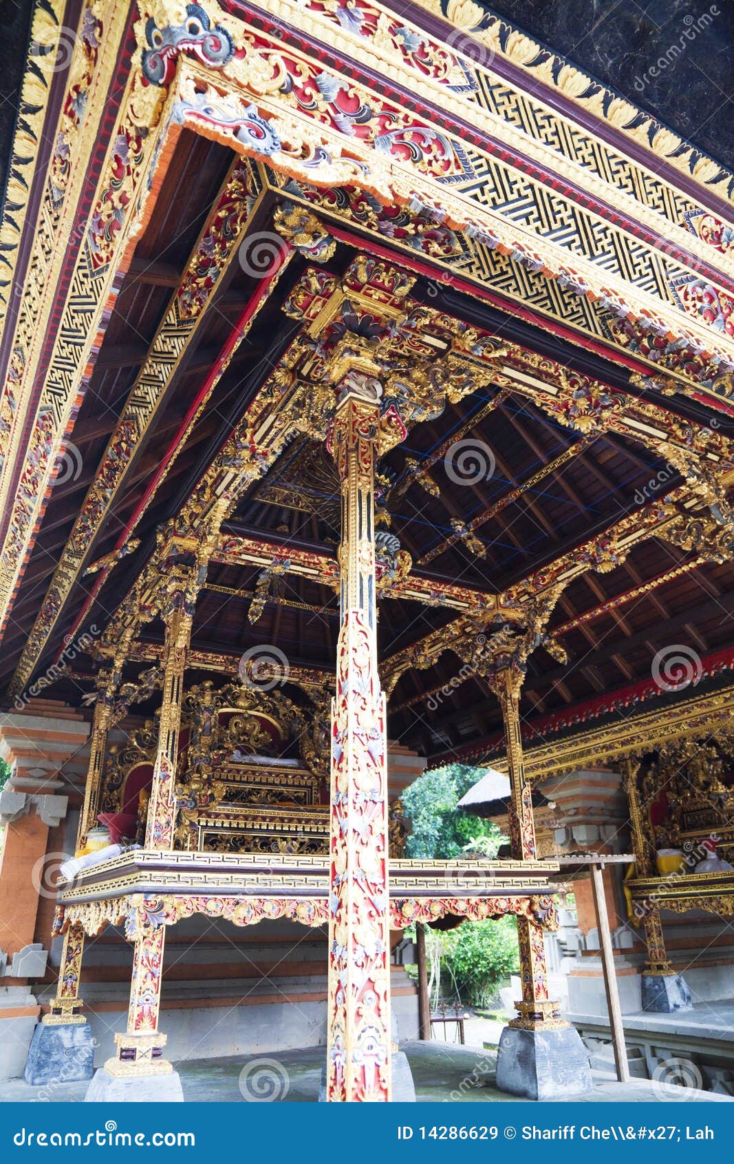 Balinese Design and Architecture, Indonesia Stock Image - Image of ...