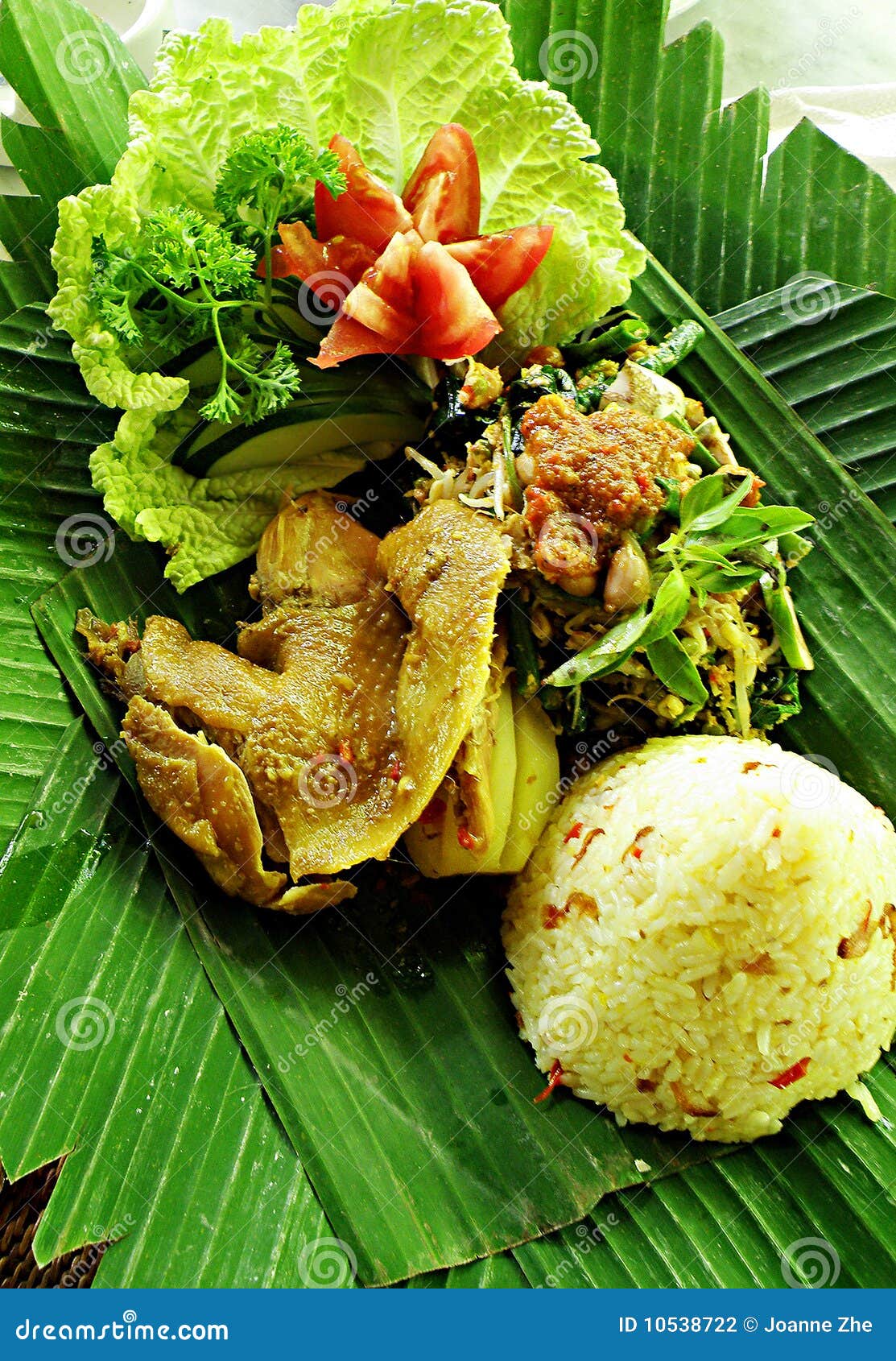 Balinese ethnic duck dish stock photo. Image of bali - 10538722