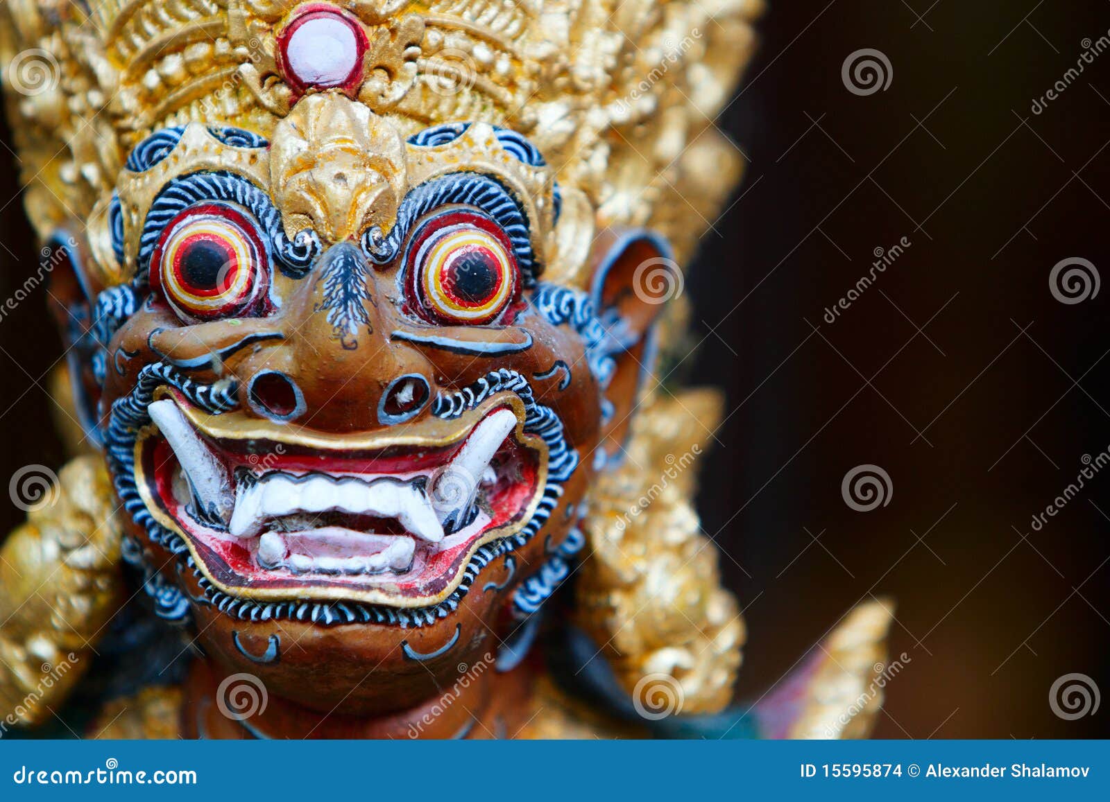 Balinese God statue stock photo. Image of temple, indonesian - 15595874
